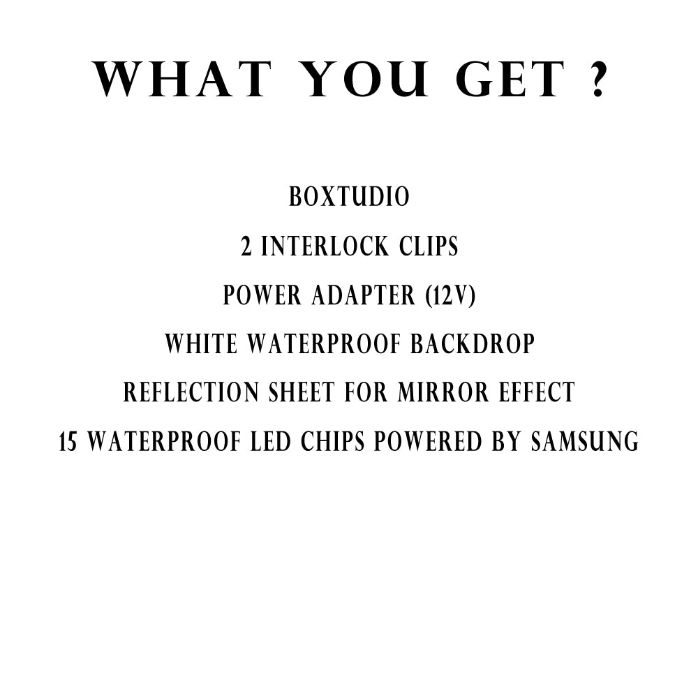 BOXTUDIO® PROFESSIONAL LIGHTBOX - Tabletop Portable PhotoStudio - Prod